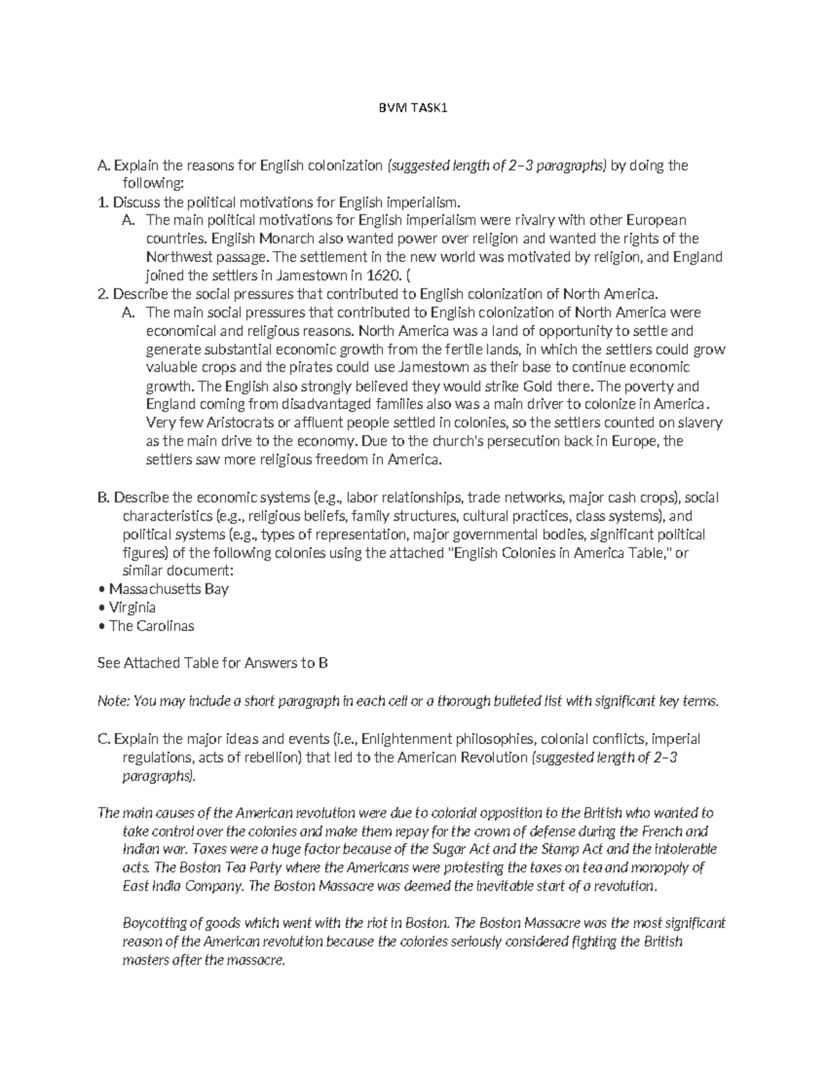BVM TASK1 - Copy - Assignemt 1 - BVM TASK A. Explain the reasons for ...