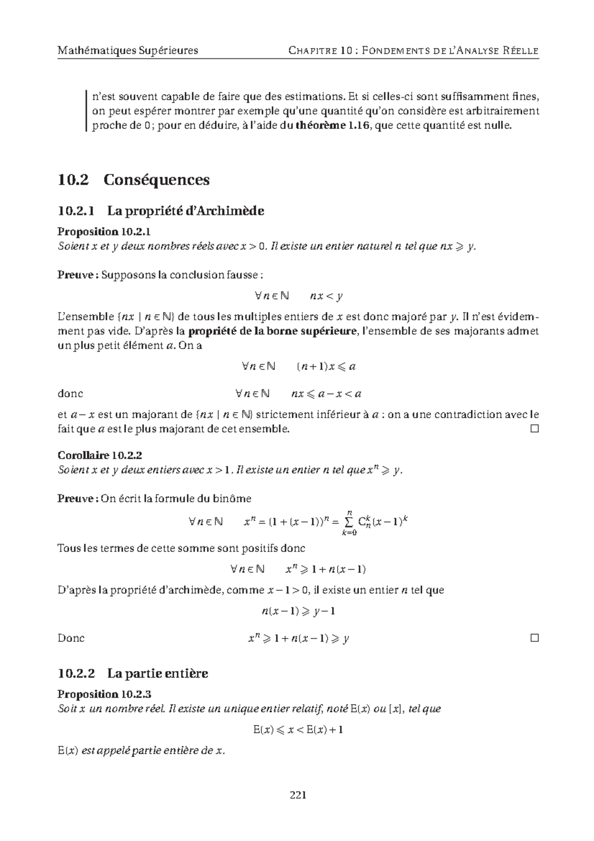 Cours-56-Mathematique - Mathématiques Supérieures CHAPITRE 10 ...