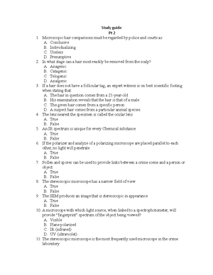Chapter 9 - lecture notes - chapter 9 Firearms, Tool Marks, and Other ...