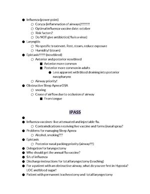 Ipass 1 Med Surg - class notes - Chapter 9 Management for acute ...