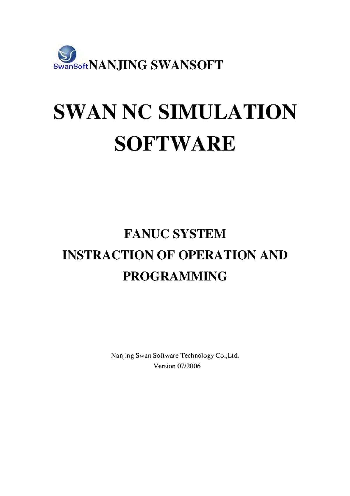 Sscnc Manual DE Simulador - NANJING SWANSOFT SWAN NC SIMULATION ...