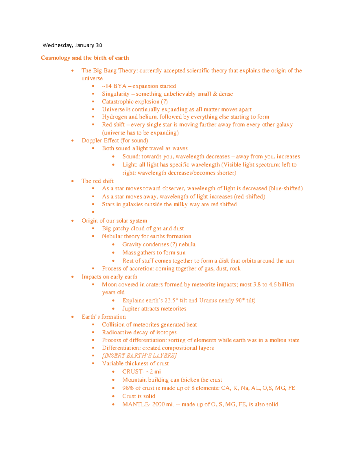 Geology Notes - Warning: TT: undefined function: 32 Wednesday, January ...