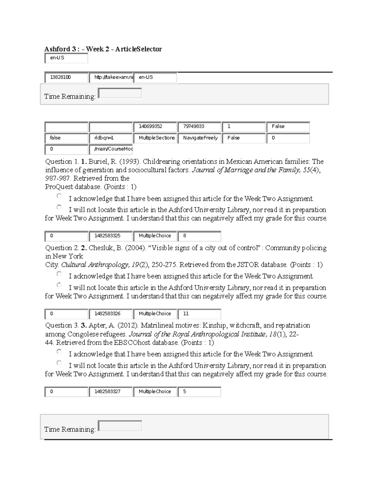 ANT 101 Week 2 assignment - Ashford 3 : - Week 2 - ArticleSelector Time ...