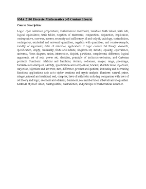 ICS2201 CAT 1 PRACTICE GUIDE - ICS2201 CAT II 1. Examine the following programming concepts ...