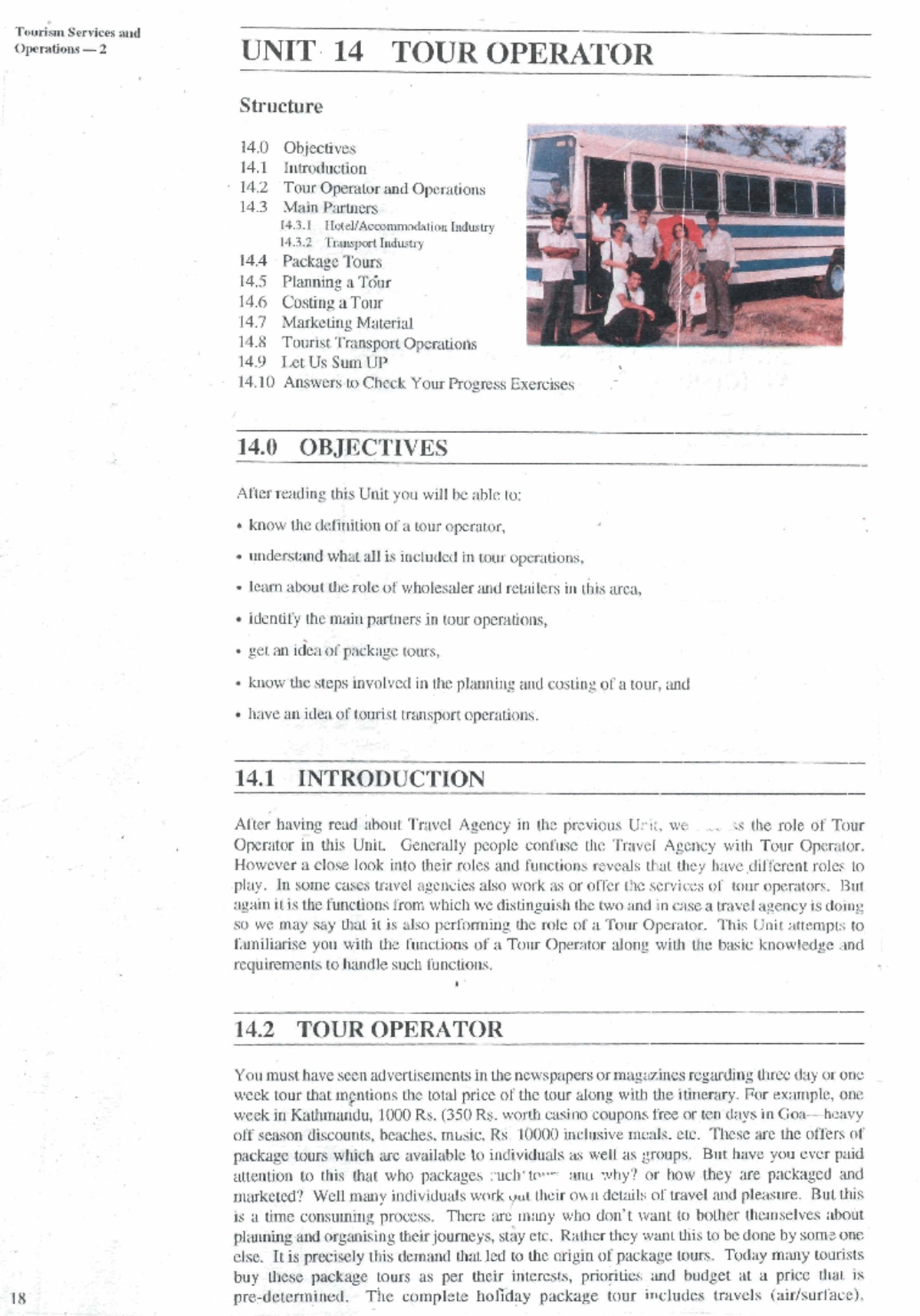 Unit14 Tour Operator - Tuurisn~Services and Operations - 2 UNIT. TOUR ...