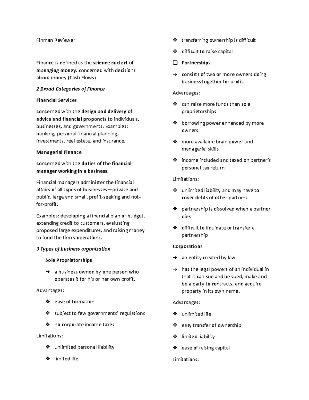 Finman-Reviewer - reviewer for financial management - Finman Reviewer ...