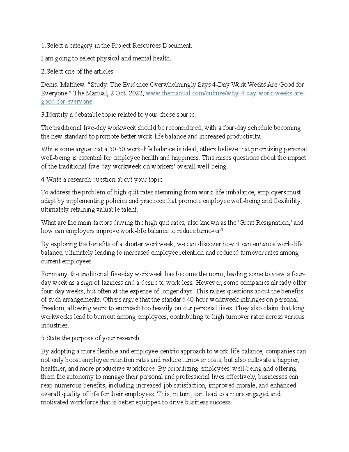 ENG 190 Week 1 DONE - ENG 190 Week 1 Assignment - 1 a category in the ...