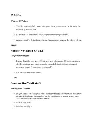 Lecture-1 Introduction - WEEK 1 1 Started with Microsoft Visual Studio ...