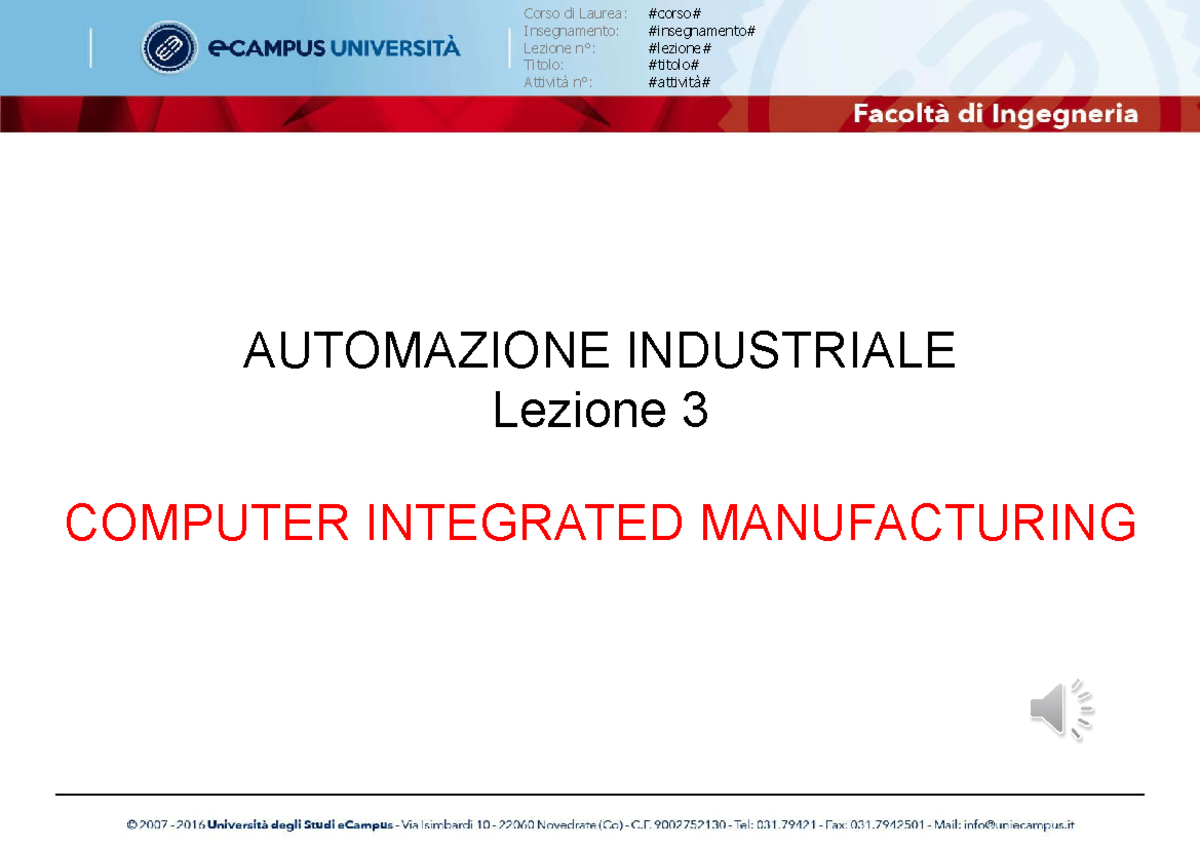Slide 03 Ortenzi - Corso di Laurea: Insegnamento: Lezione n°: Titolo: Attività n°: #corso# - Studocu