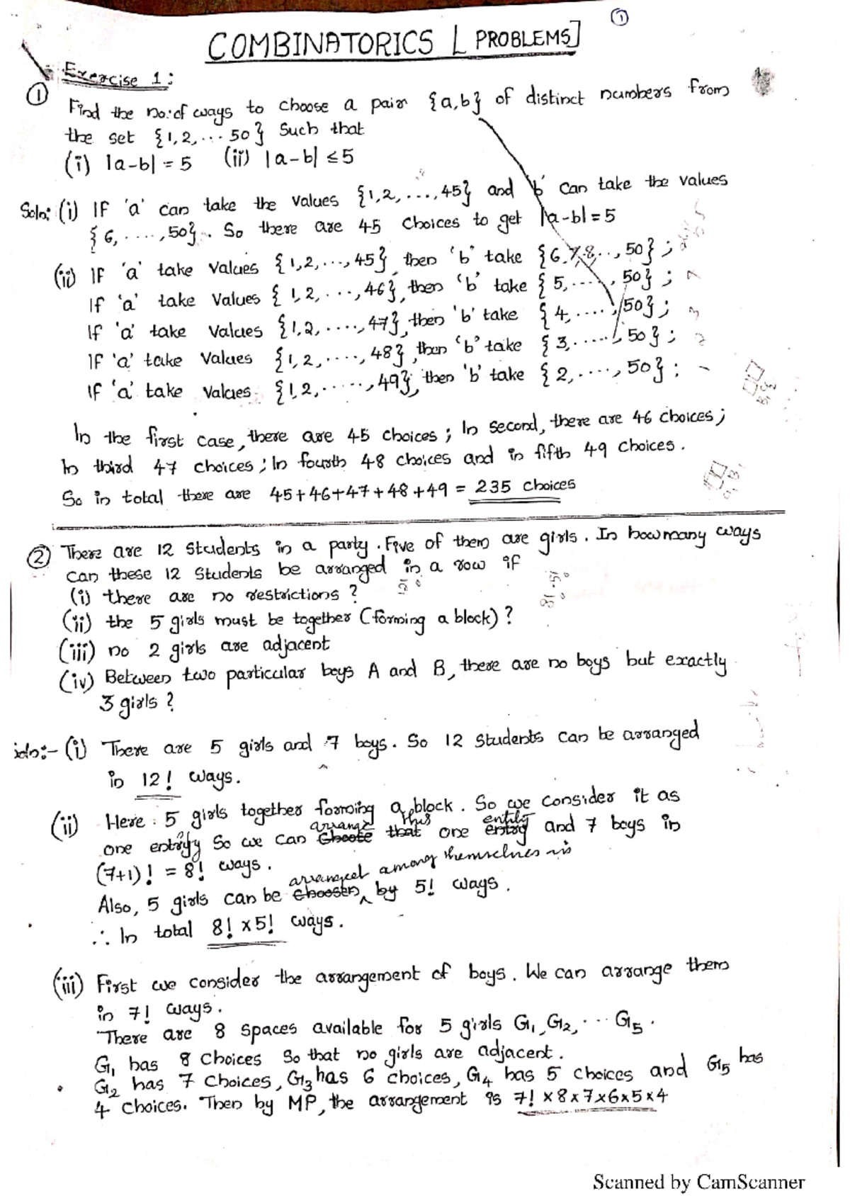 Problem 1 - Mathematics lecture notes - M.Sc.Mathematics - Studocu