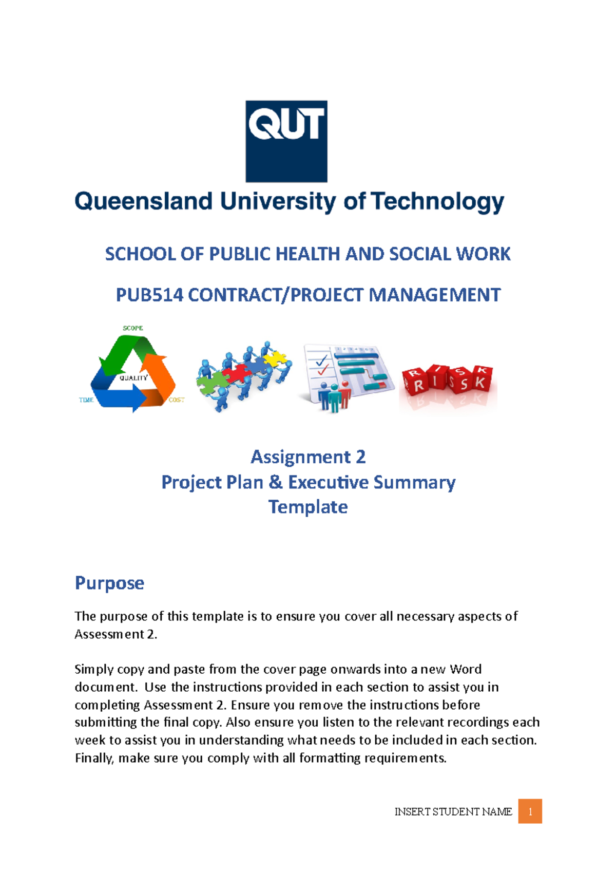 PUB514 Assessment 2 Template 2020 - SCHOOL OF PUBLIC HEALTH AND SOCIAL ...
