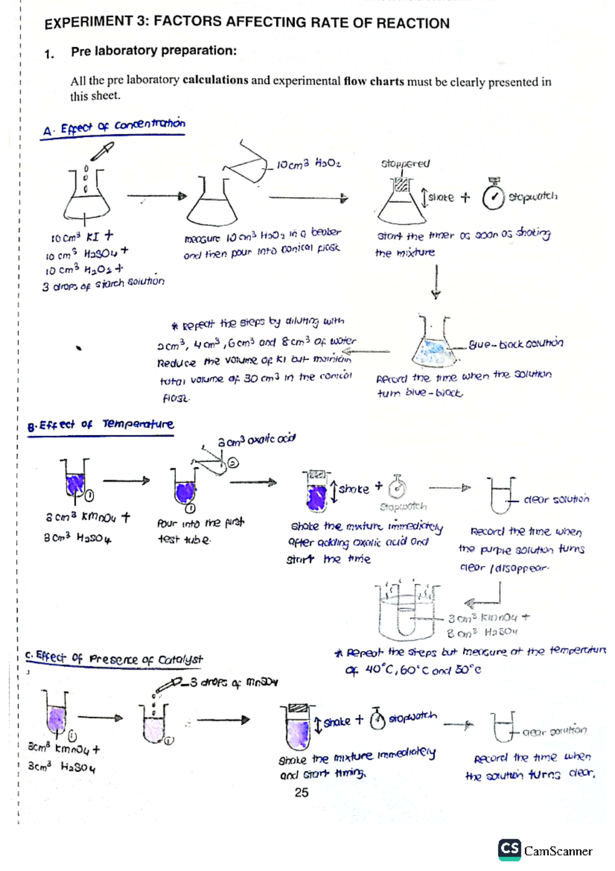 EXP 3 Factors Affecting RATE OF Reaction ( Jotter) - Principles of ...