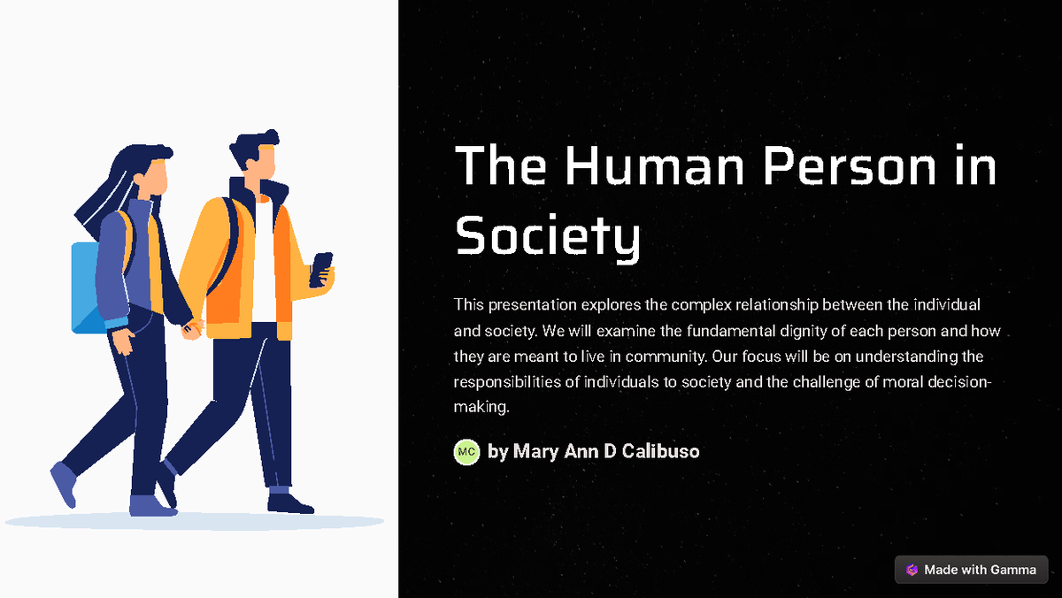 The-Human-Person-in-Society - The Human Person in Society This ...