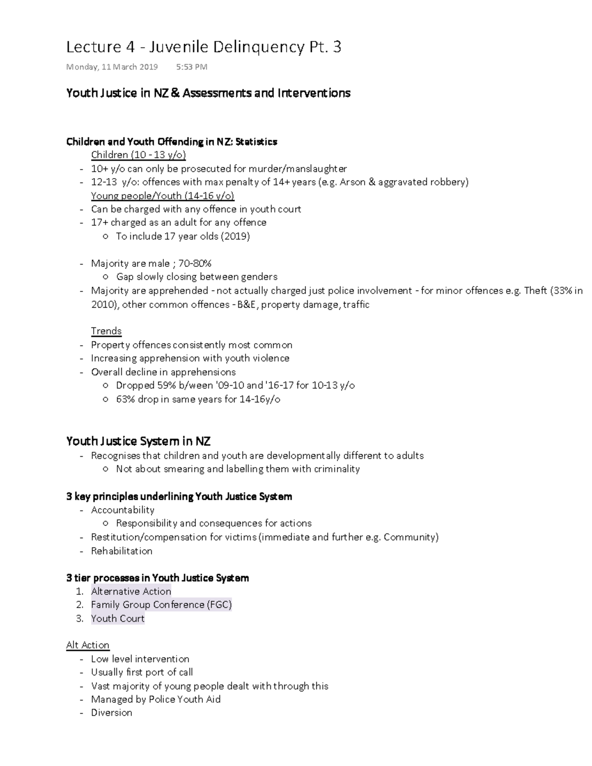PSYC335 L4 - Juvenile Delinquency III - Warning: TT: undefined function ...