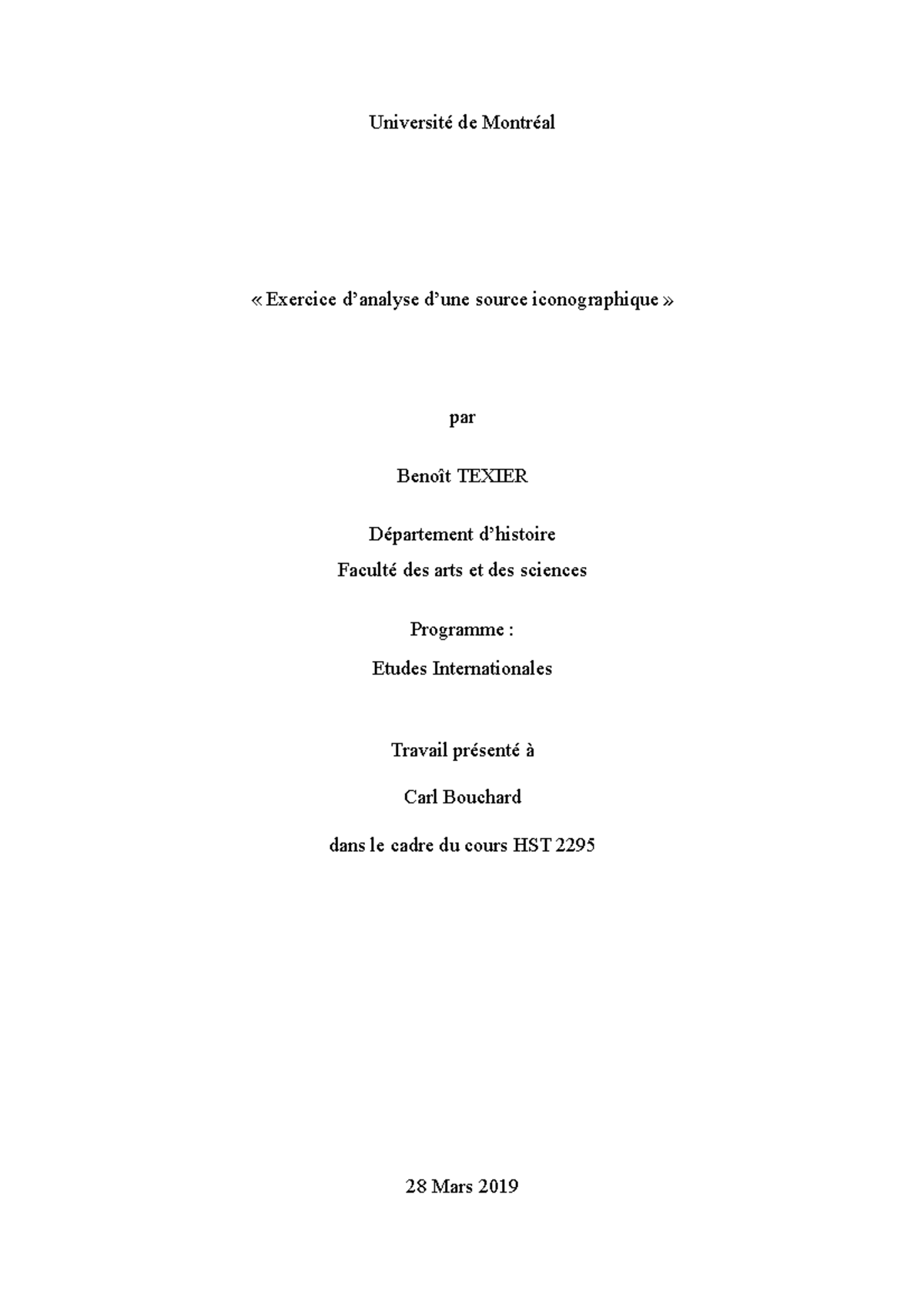 Bibli - Université de Montréal « Exercice d’analyse d’une source ...