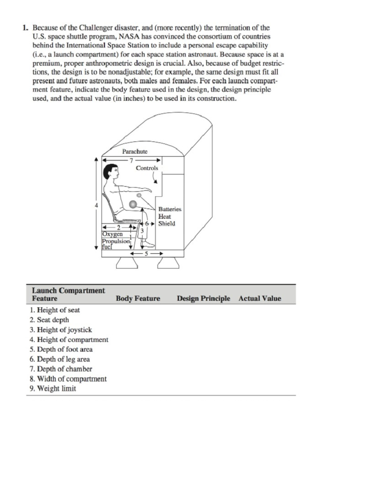 Anthropometry problem - IE 3334 - Studocu