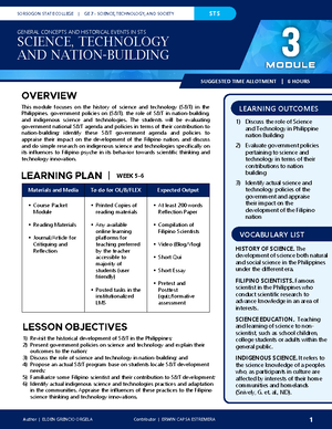 Module 14Climate Change - MODULE 14 SPECIFIC TOPIC IN STS: CLIMATE CHANGE Suggested Time ...