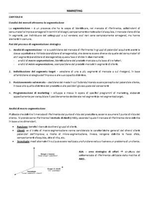 Il modello di Abell e l’area strategica di affari - Il modello di Abell ...