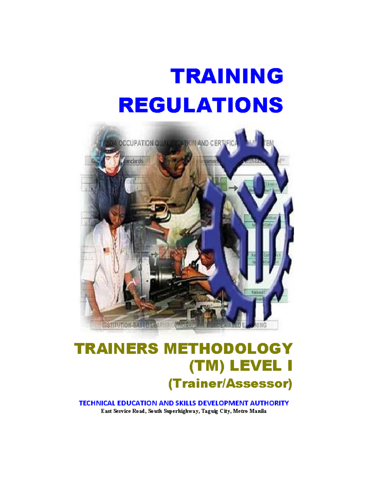 TR Trainers Methodology Level I (Trainor Assessor) - TRAINING ...