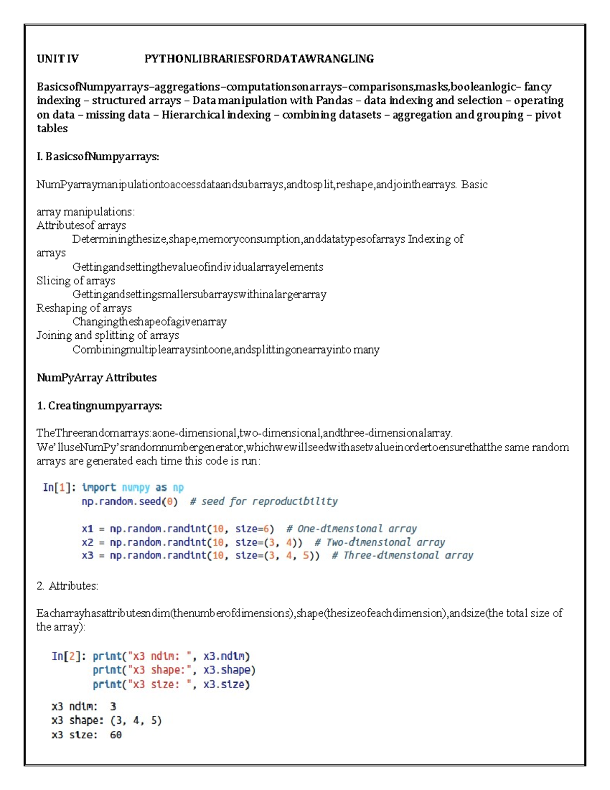 Fundamentals of data science unit 4 and 5 - UNIT IV ...