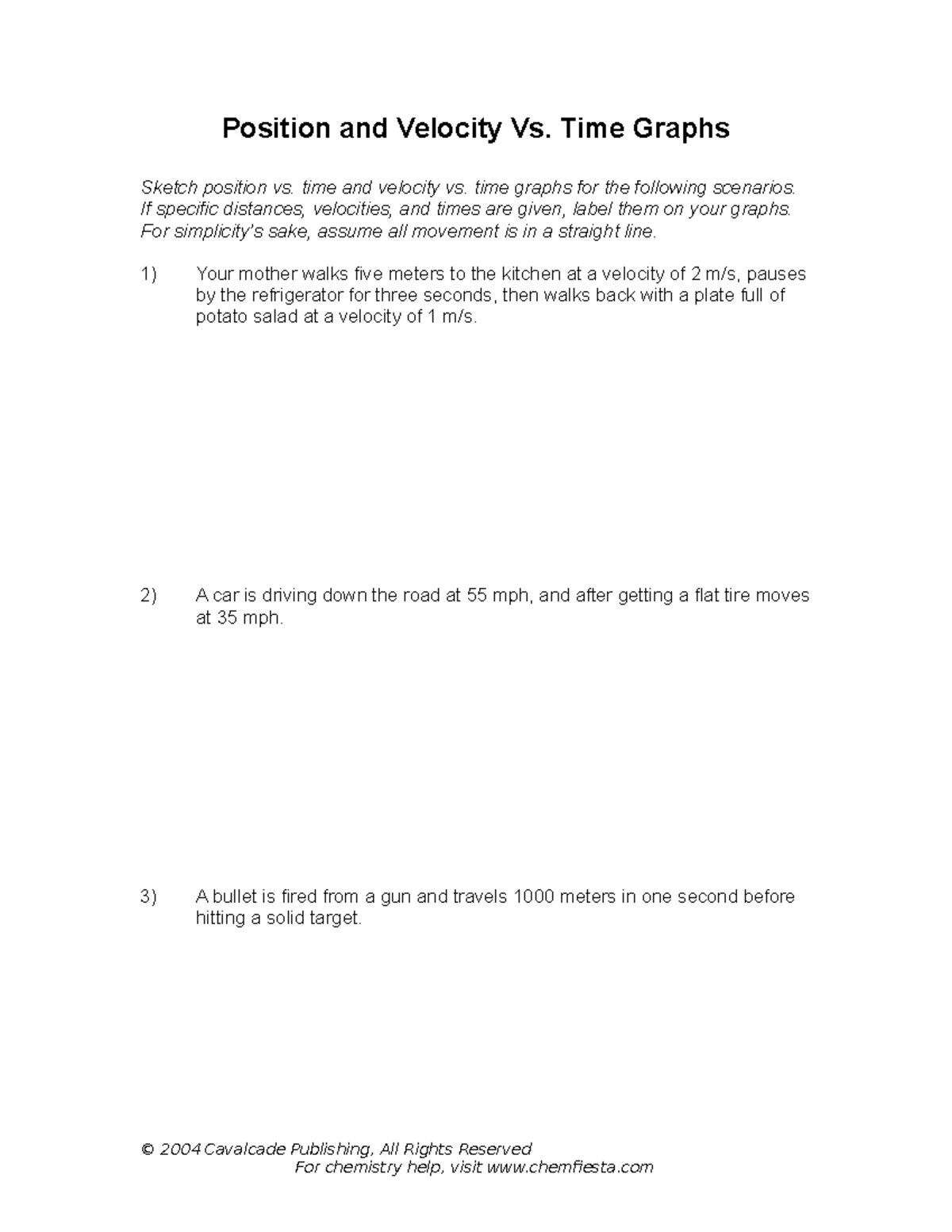 Velocity and position vs time graphing - Position and Velocity Vs. Time ...