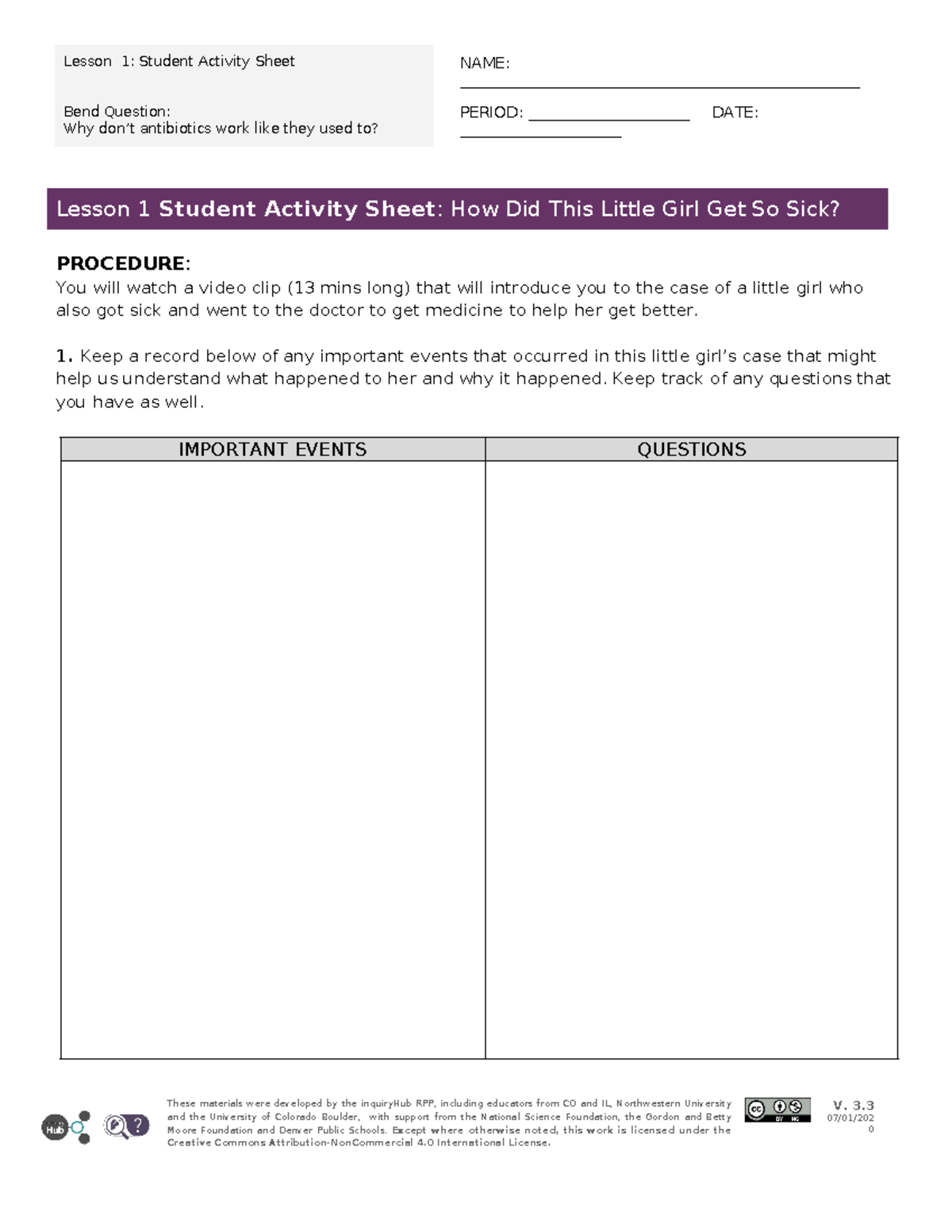 Alana Hammortree - 1.2 Student Activity Sheet Lesson 1 Addie Evolution ...