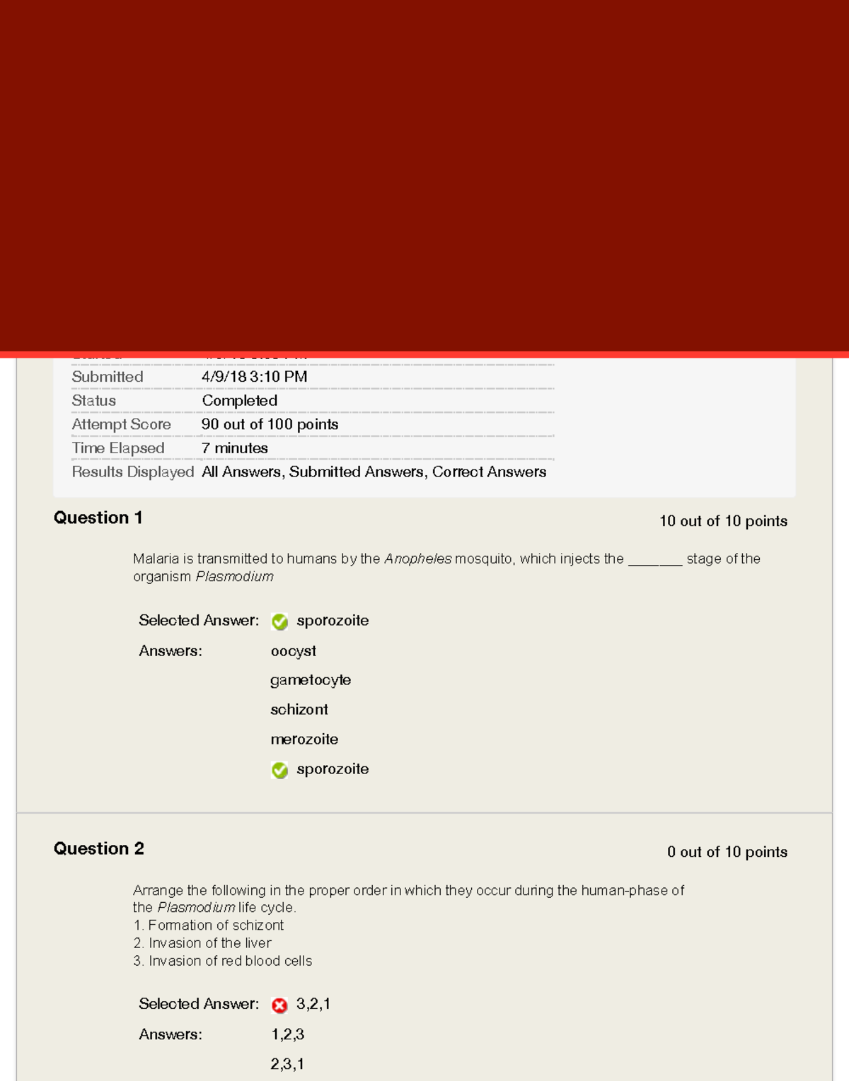 Module 10 - Quiz - Medical H Learning Modules ... Assessments Review ...