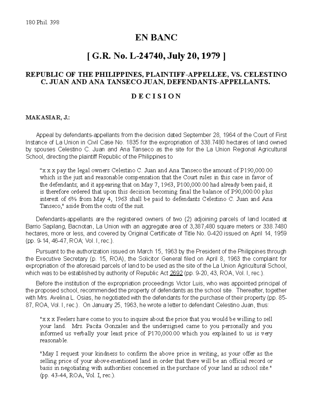 5. Republic vs. Castelvi, G.R. No. L-20620, August 15, 1974 - 180 Phil ...