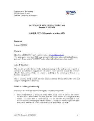 Lecture 1 2023 - Lecture 1 Introduction and the Regulatory Framework Objectives Understand the ...