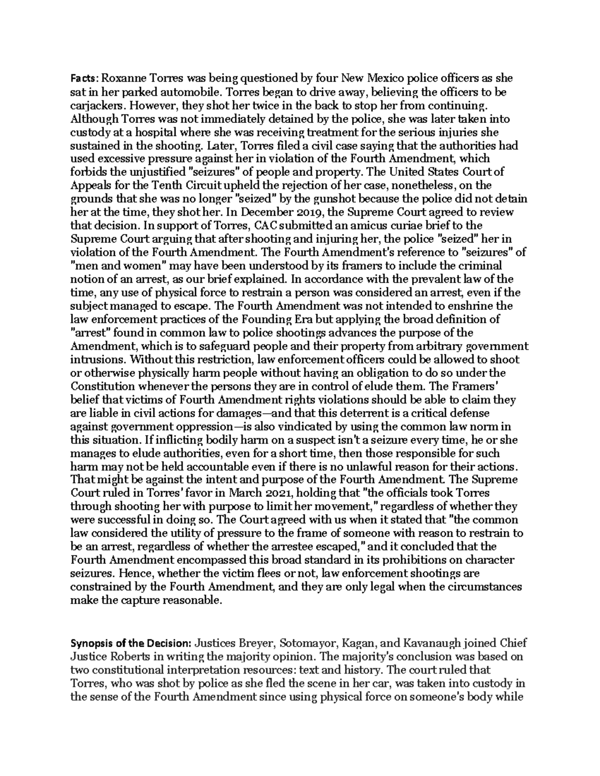Scouts 2 - Facts: Roxanne Torres was being questioned by four New ...