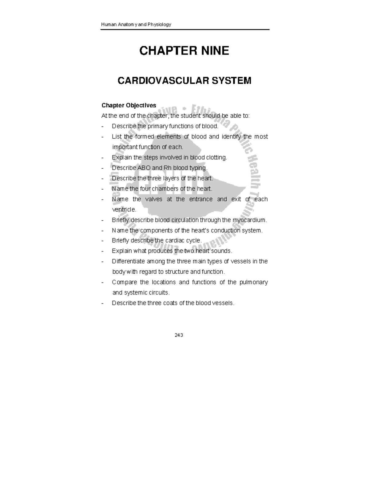 Ln human anat final-253-264 - CHAPTER NINE CARDIOVASCULAR SYSTEM ...