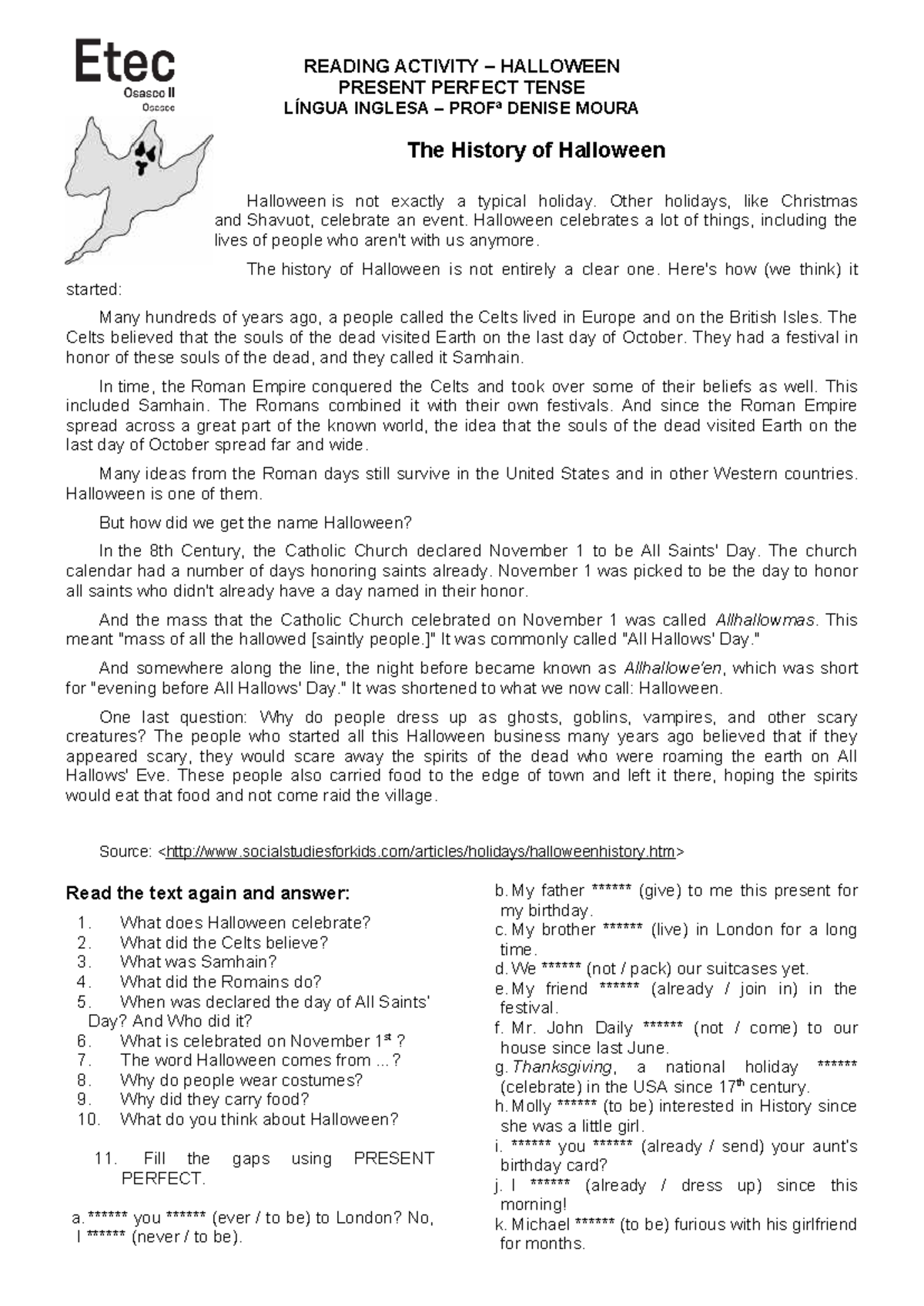 The-history-of-halloween-reading-activity-halloween-present-perfect ...