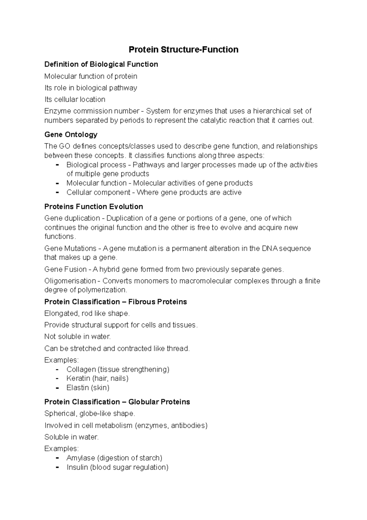 Protein Structure-Function - Protein Structure-Function Definition of ...