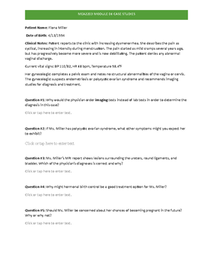 MOD6 pathophysiology - Module 06 Final Exam Review Instructions: Answer ...