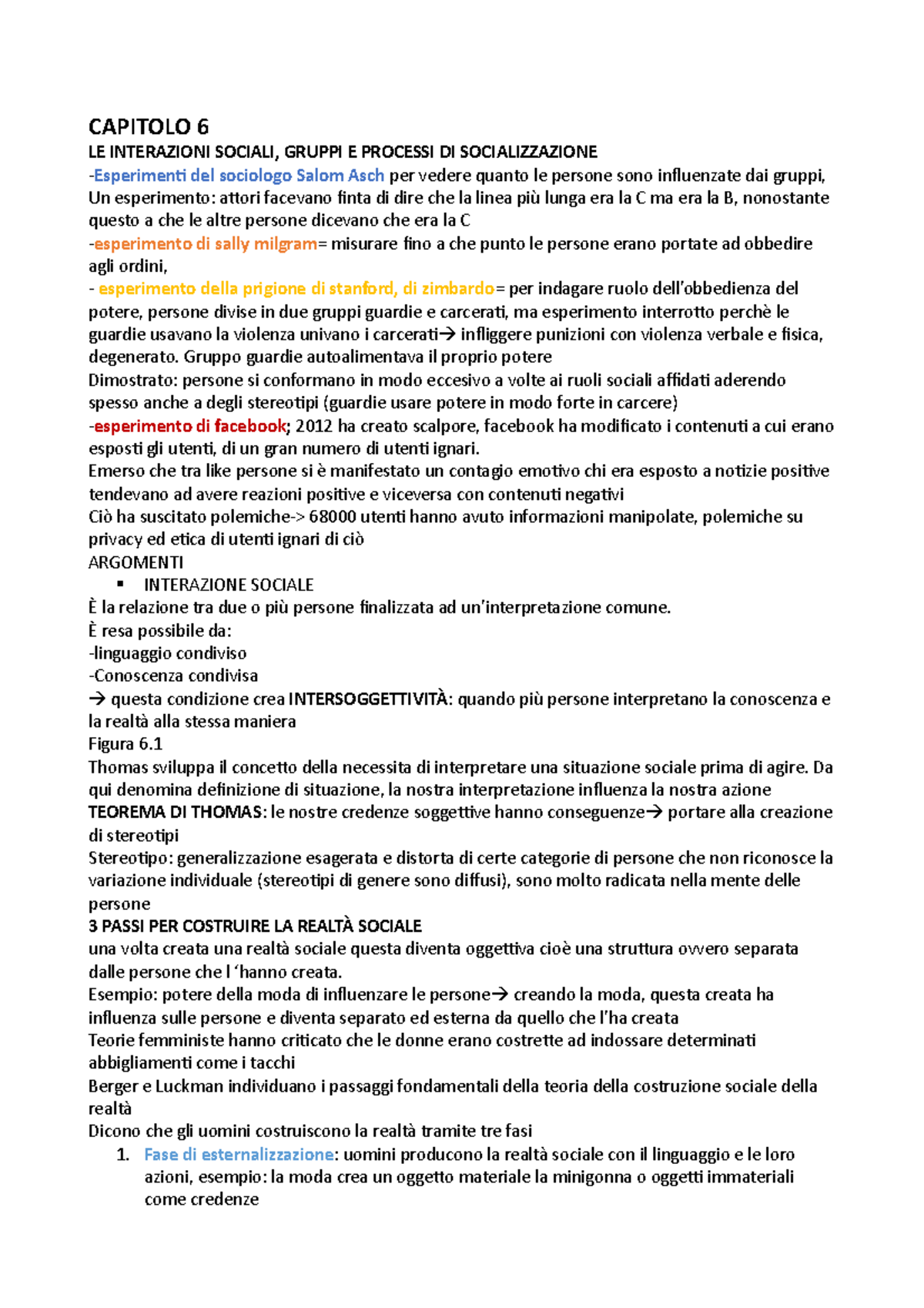 Capitolo 6 sociologia - CAPITOLO 6 LE INTERAZIONI SOCIALI, GRUPPI E ...