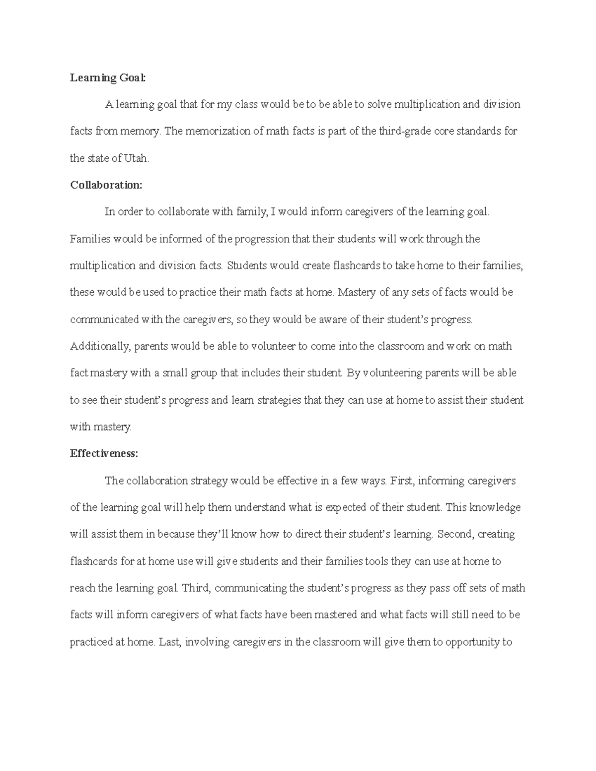 D188 Task 3 - Passed task 3 for D188 - Learning Goal: A learning goal ...