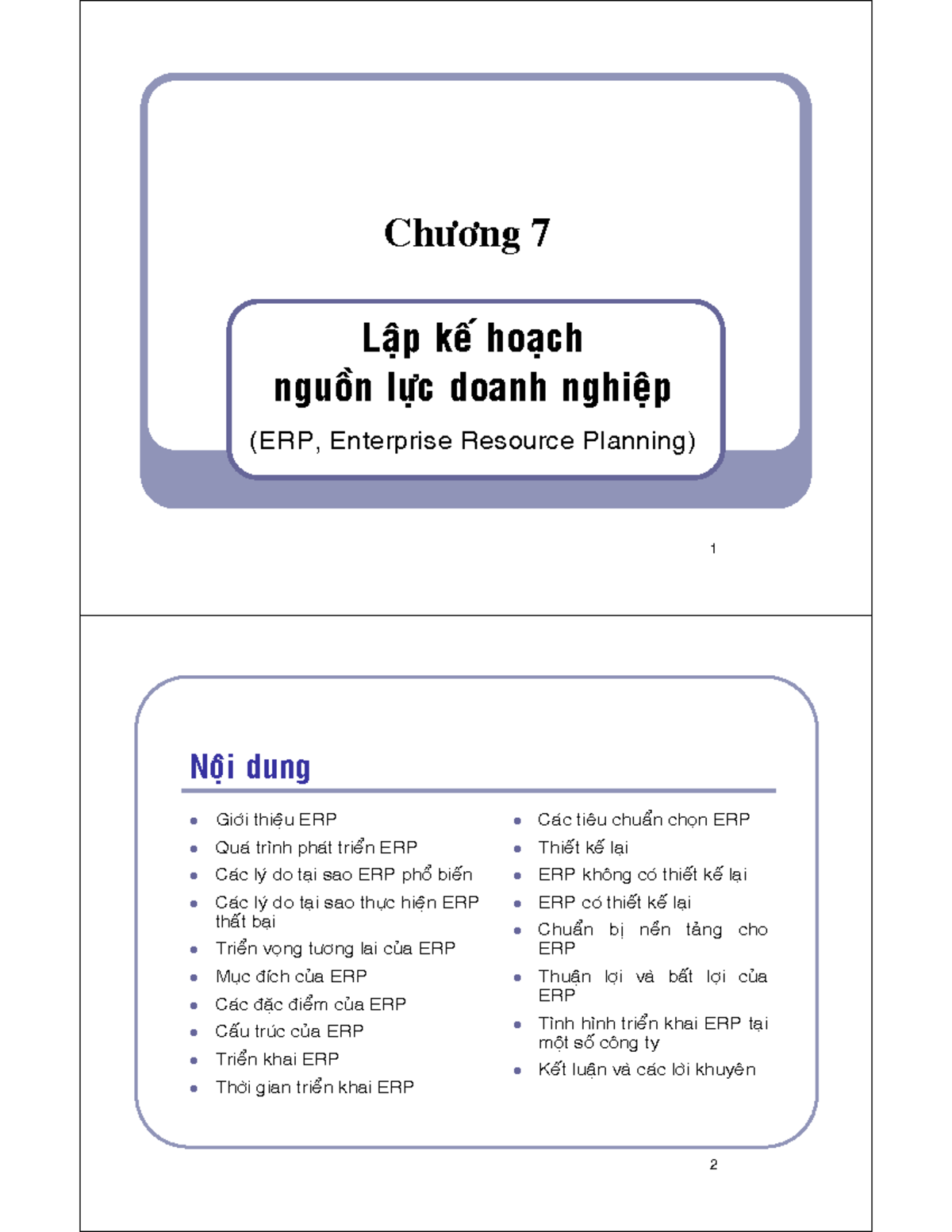 162 Htttqlc 5 ERP - a211 Htttql c1. Gioi thieu chung ve Htttql - 1 Laäp keá hoaïch nguoàn löïc ...