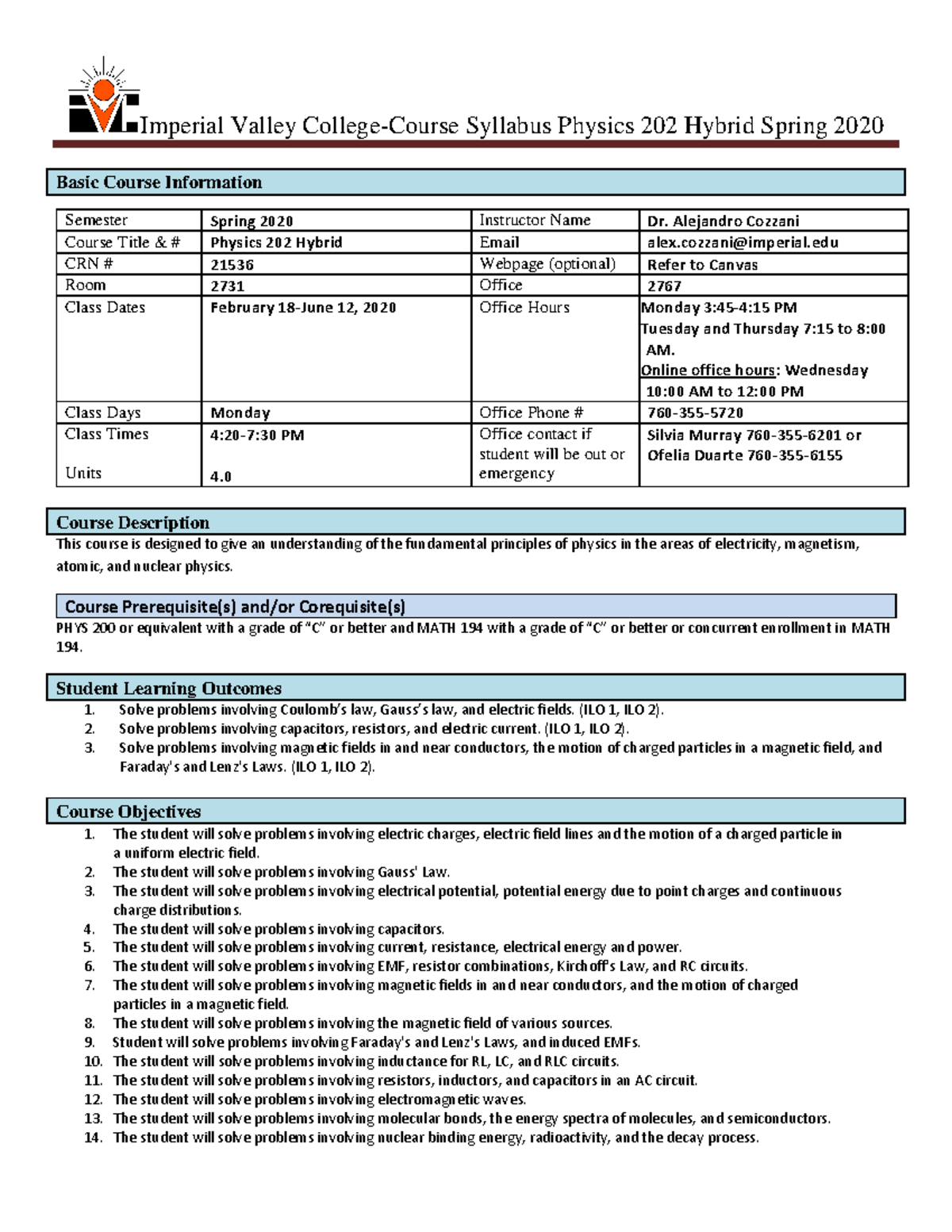 Physics 202 Spring 2020 CRN 21536-1 - Copy - Warning: TT: undefined function: 32 Warning: TT ...
