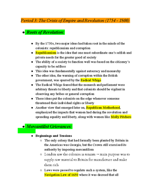 USH Review Resources - World history notes for 2022/2023. Lecture Notes ...