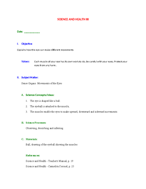 DEMO Teaching - sample Demonstration - I. LAYUNIN: A. Natutukoy ang mga ...