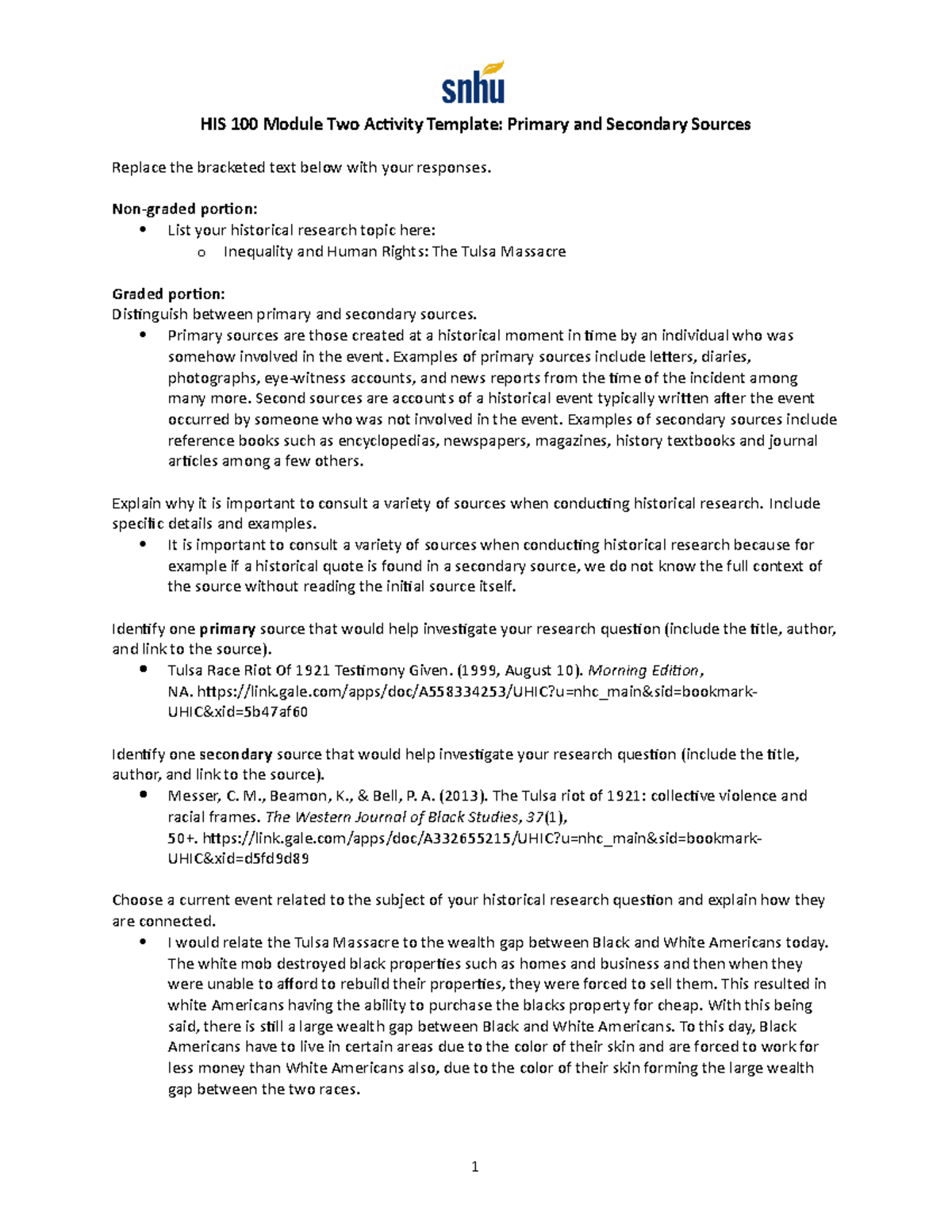 HIS 100 Module Two Activity Sources Template - HIS 100 Module Two ...