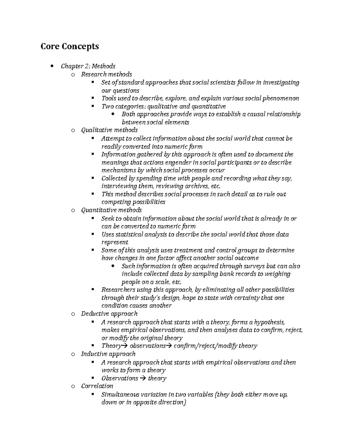 SOCI Exam 2 Study Guide - Summary Sociological Perspectives - Core ...
