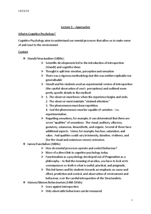Lecture 4 - Perception and Action - 5/11/15 Lecture 4 –Perception and Action James Gibson ...