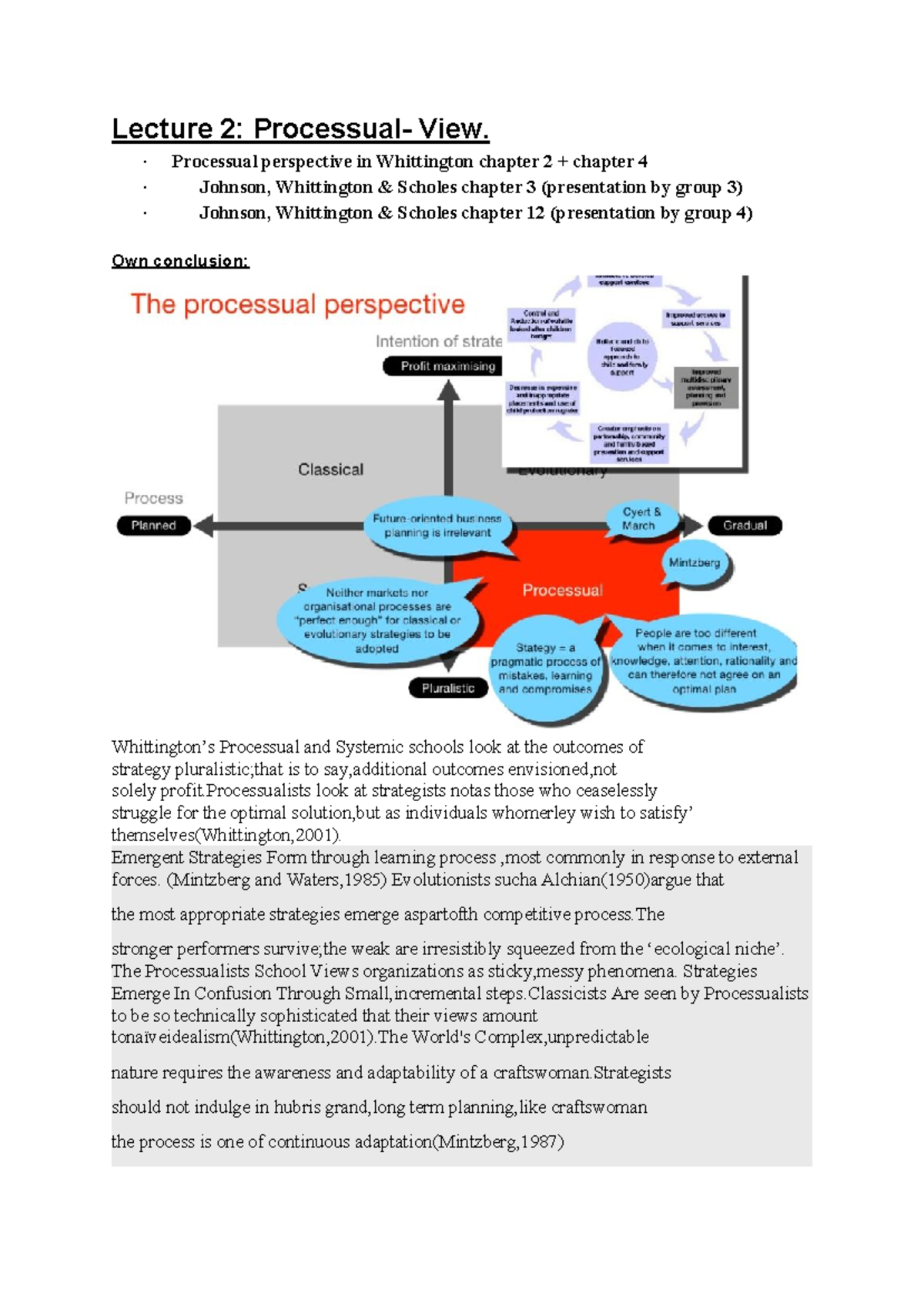 Föreläsning Processual - Lecture 2: Processual- View. · Processual ...