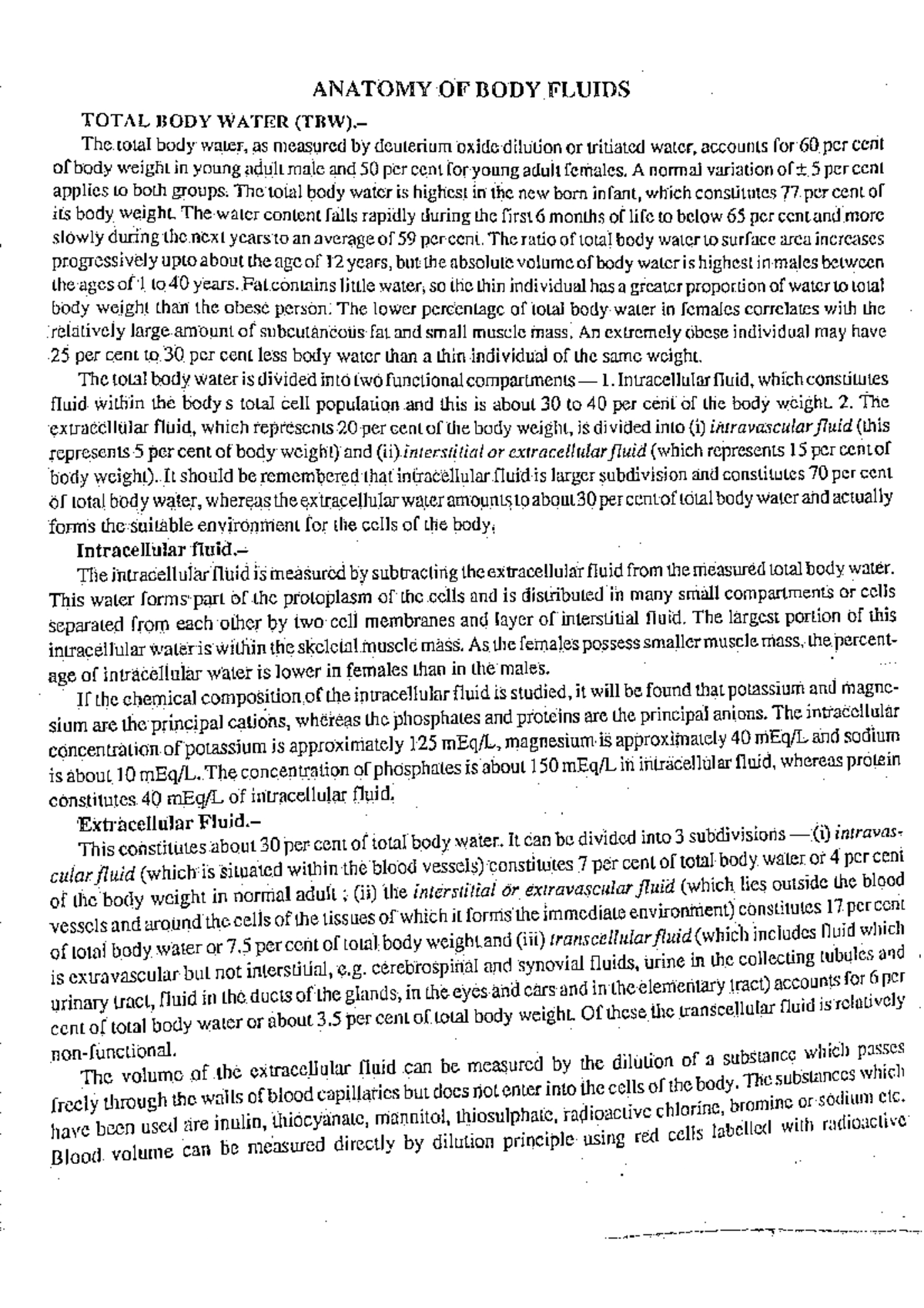 Fluid, electrolyte and acid base balance - Human Anatomy and Physiology ...