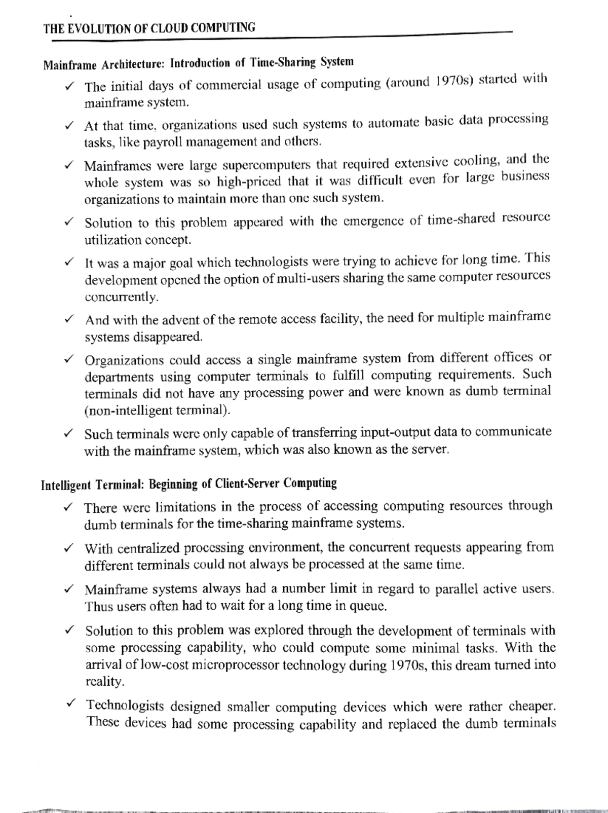 Cloud computing notes part 1 - THE EV0LUTION OF CLOUD COMPUTING ...