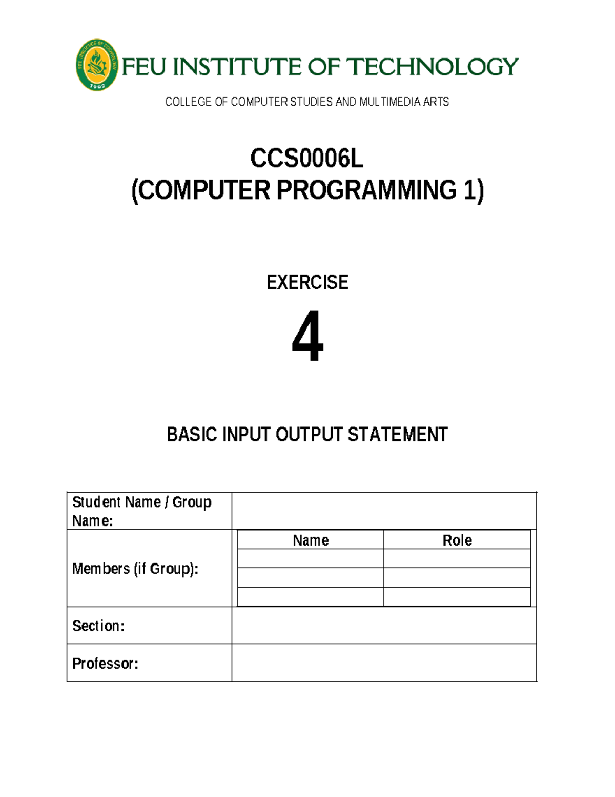 [M4- Technical] - COLLEGE OF COMPUTER STUDIES AND MULTIMEDIA ARTS ...