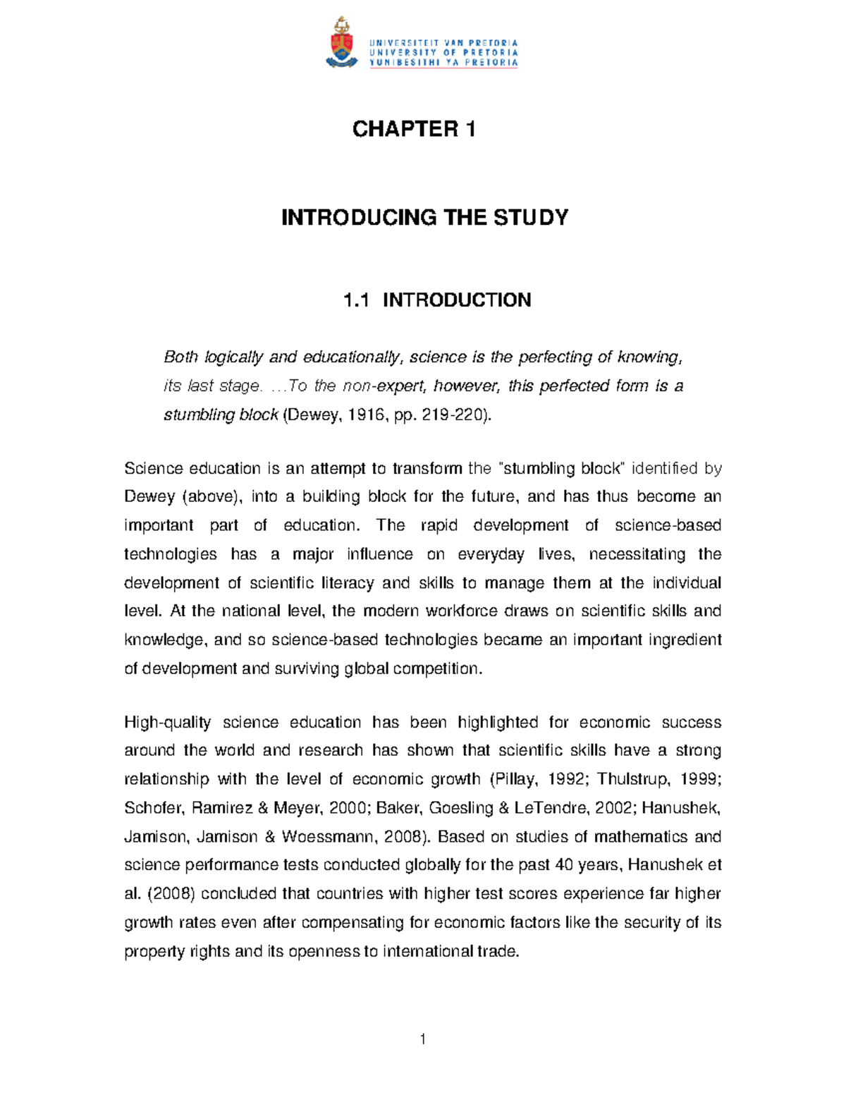 01chapter 1 - CHAPTER 1 INTRODUCING THE STUDY 1 INTRODUCTION Both ...