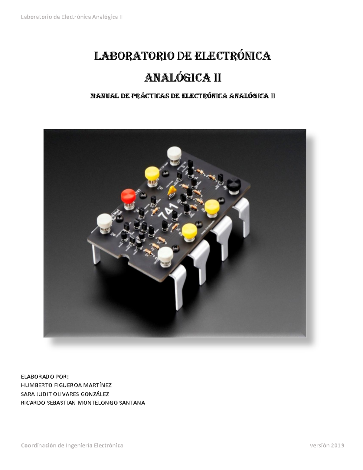 Manual de prácticas de Electrónica Analógica II 2019 - Laboratorio de ...