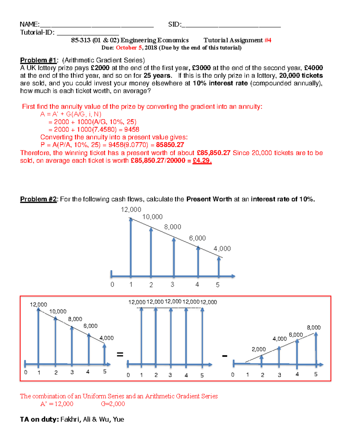 Tutorial 4 Oct5 solution - NAME:_______________________________ SID